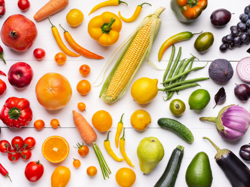 Sweet Fruit And Vegetables Make The Perfect Snack
